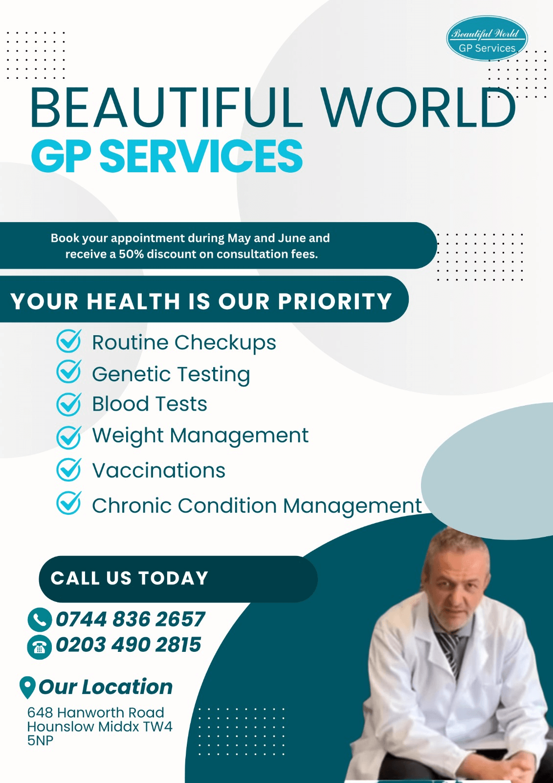 Private GP Services - Beautiful World Training Academy